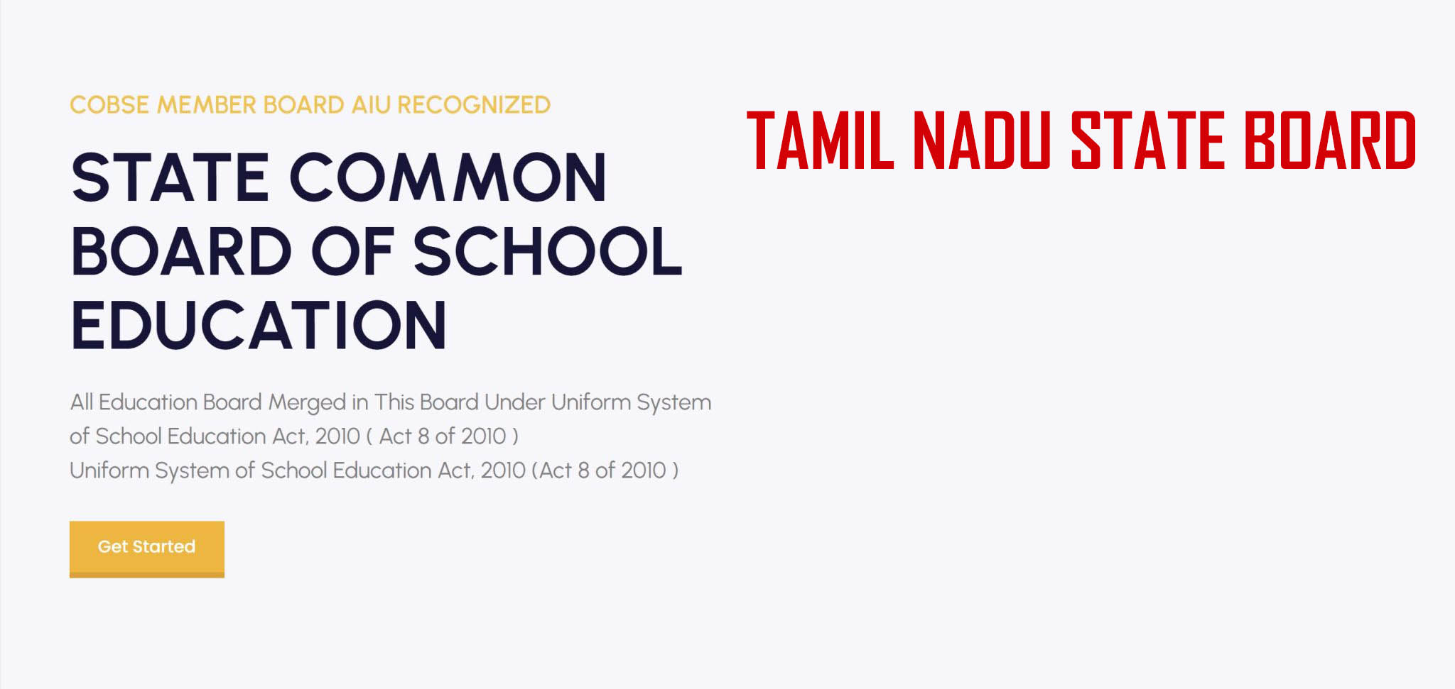 State Common Board of School Education, Tamil Nadu